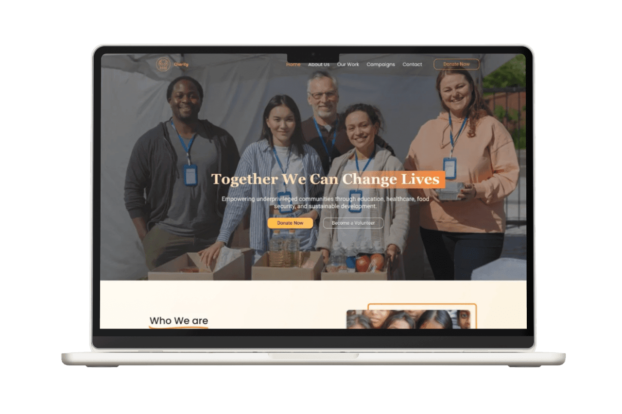 Website Design For Nonprofit Organization | Charity Website Developer